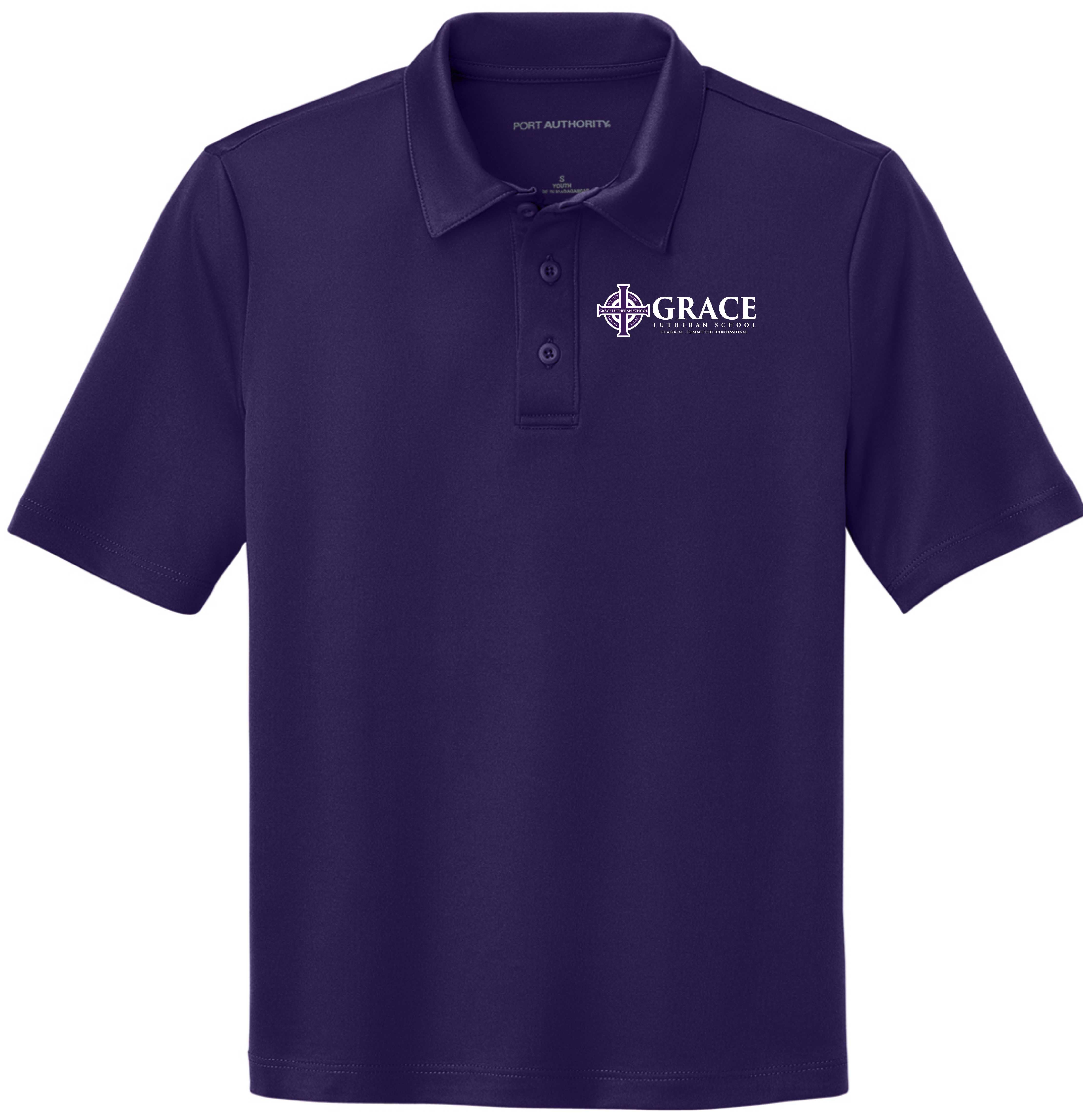 Grace Lutheran School "UNIFORM POLO" Performance Polo- Youth | Sew ...