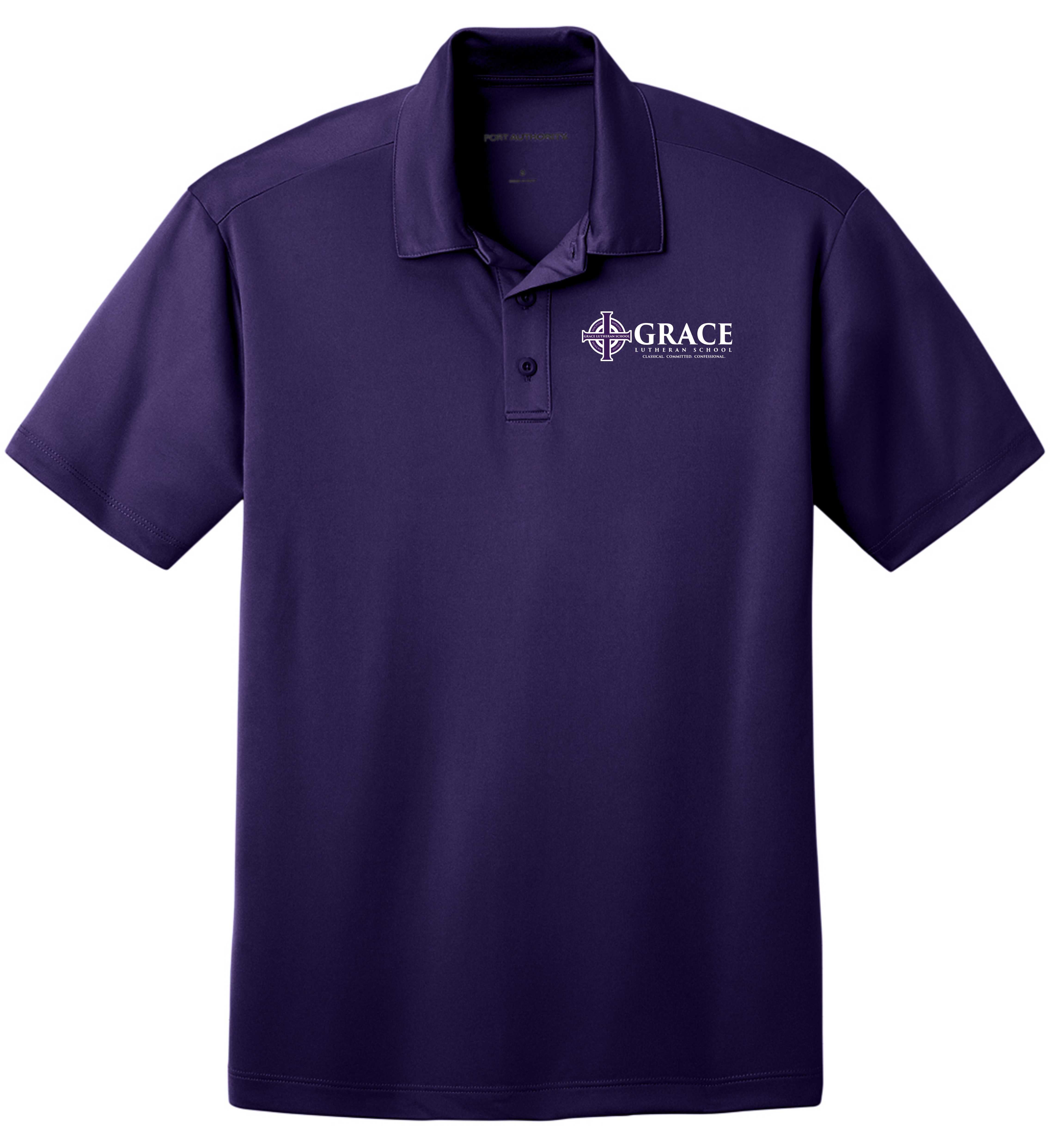 Grace Lutheran School "UNIFORM POLO" Performance Polo- Adult | Sew ...